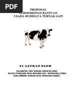 Contoh Proposal Permohonan Bantuan Ternak Sapi | PDF