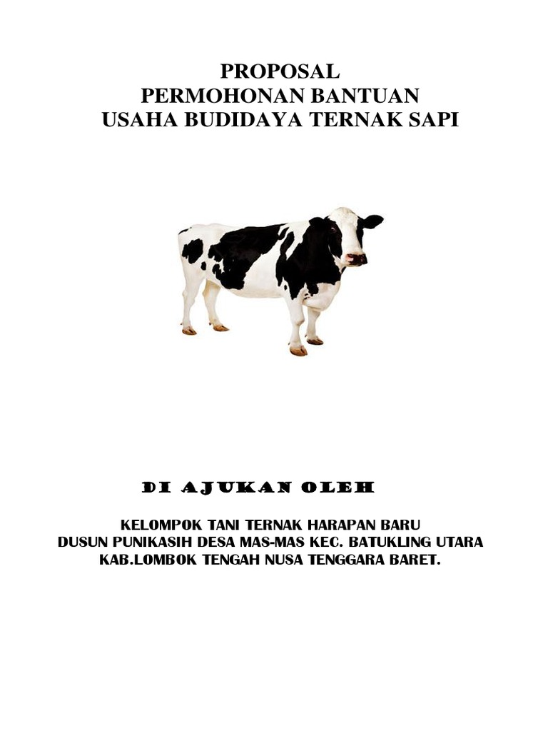 Contoh Proposal Sapi | PDF