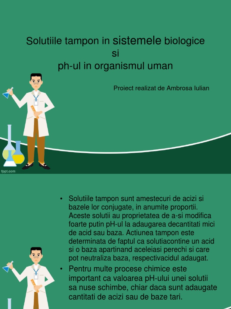 Solutiile Tampon in Sistemele Biologice | PDF