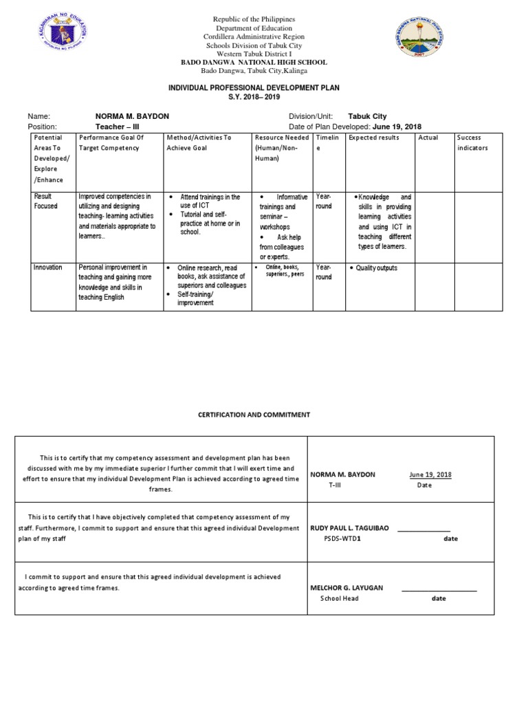 Ipdp New Pdf Educational Technology Teachers