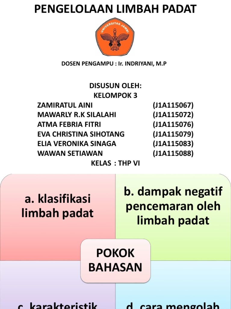Pengelolaan Limbah Padat | PDF | Sains & Matematika