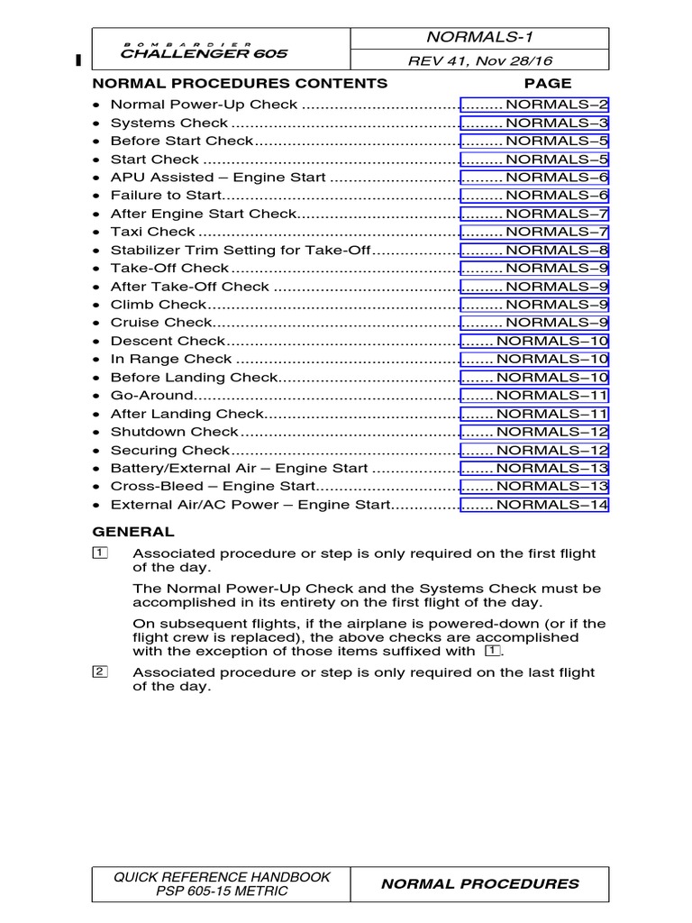 Aircraft Normal Procedures QRH | PDF | Takeoff | Aircraft Flight ...
