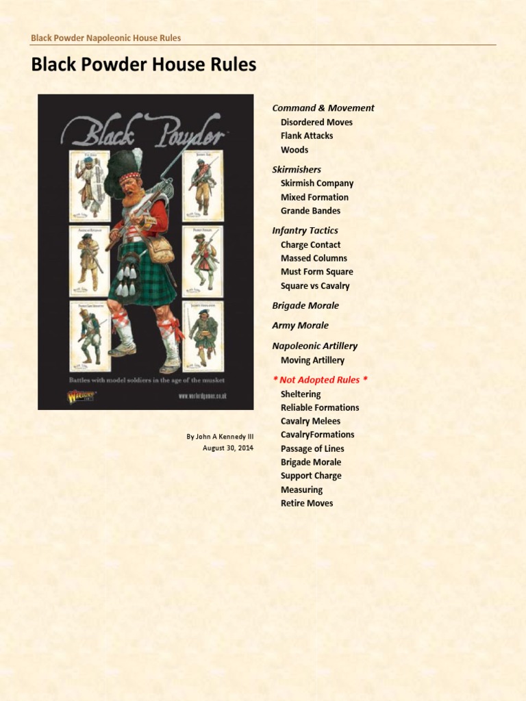 BP House Rules PDF | PDF | Infantry | Wars & Military