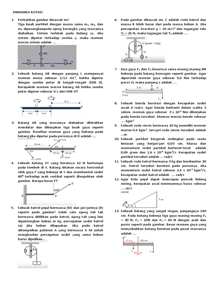 Dinamika Rotasi | PDF