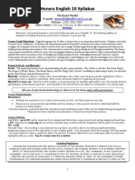 Honors American Lit Syllabus 2019-20 | PDF | Reading Comprehension ...