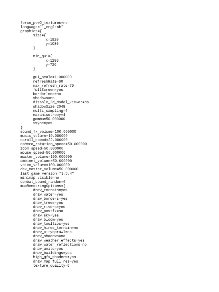 PUBG Gameplay Settings Configuration | PDF