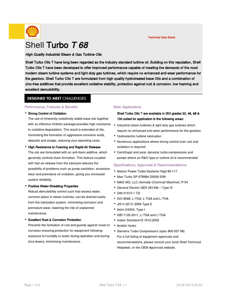 Gpcdoc Local Tds Iraq Shell Turbo T 68 (Ar-Iq) Tds | Download Free PDF ...