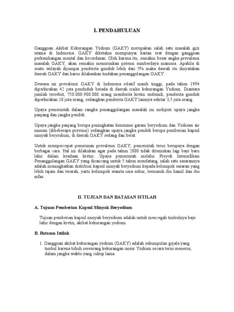 Definisi Gangguan Akibat Kekurangan Yodium | PDF | Ilmu Sosial