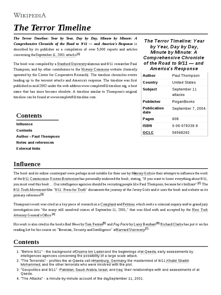 The Terror Timeline | PDF | Violence | Unrest