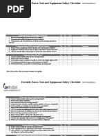Hand Tools Inspection Checklist | PDF