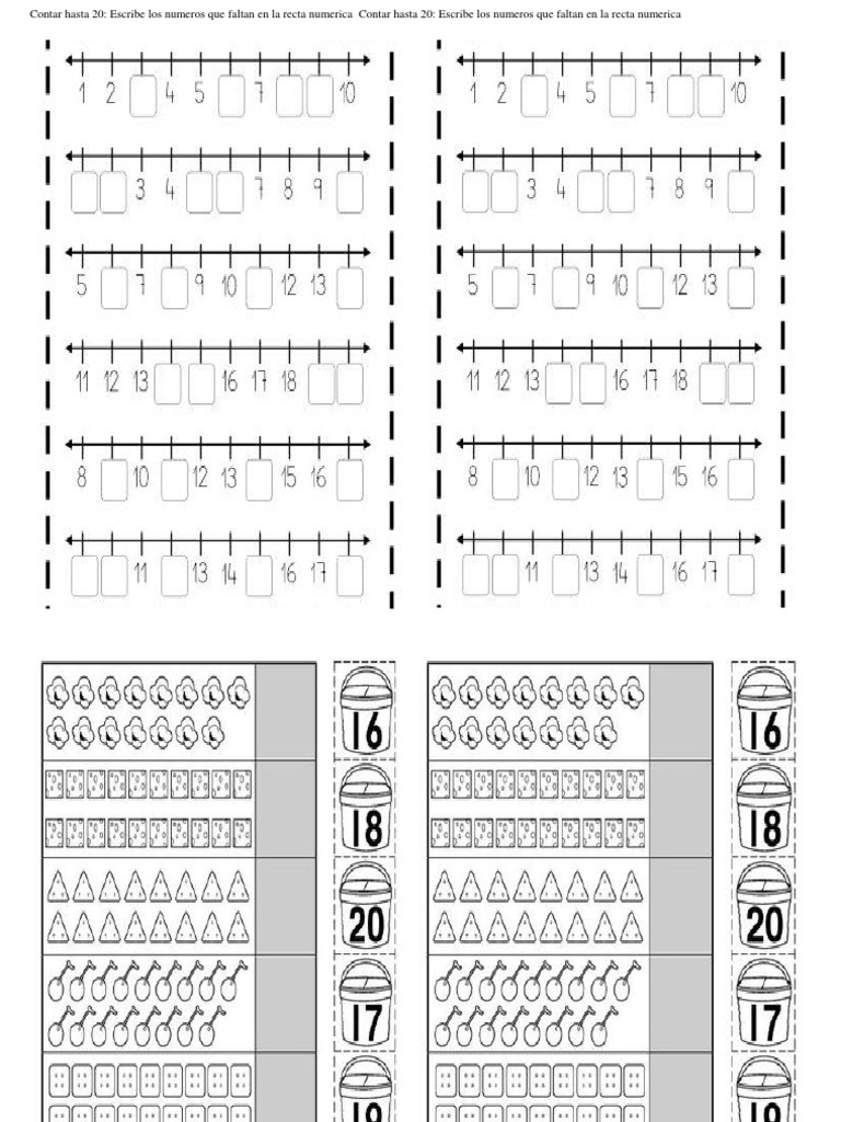 Contar Hasta 20 | PDF