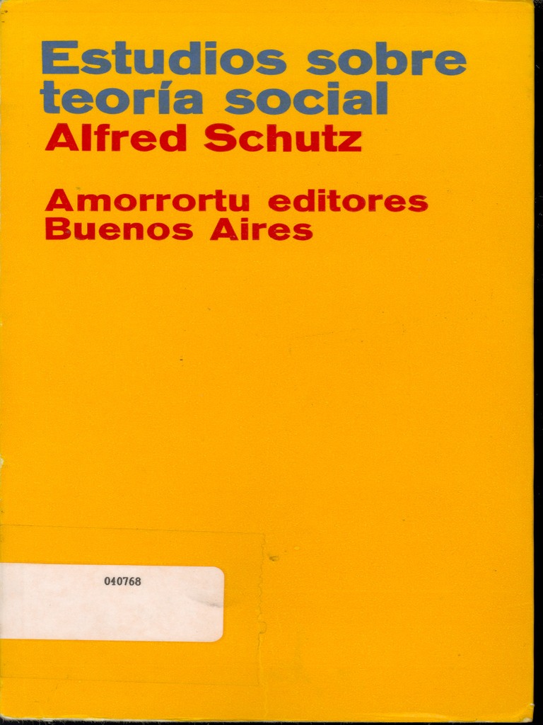 Estudios Sobre Teoria Social Alfred Schutz | PDF