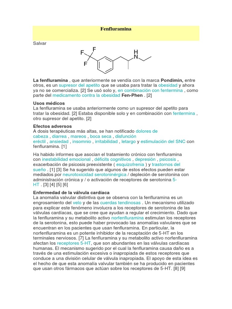 Fenfluramina | PDF | Serotonina | Química medicinal