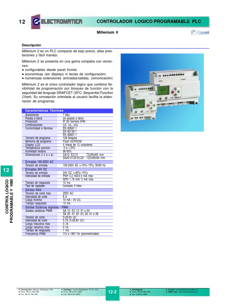 12 M2 PLC | PDF | Controlador lógico programable | Relé