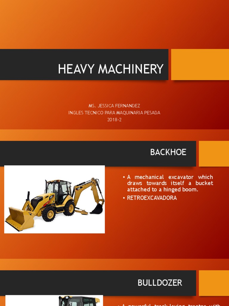 Heavy Machinery | PDF | Heavy Equipment | Loader (Equipment)