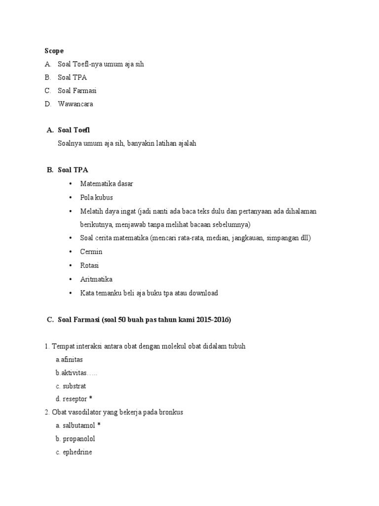 Soal Masuk Unpad | PDF