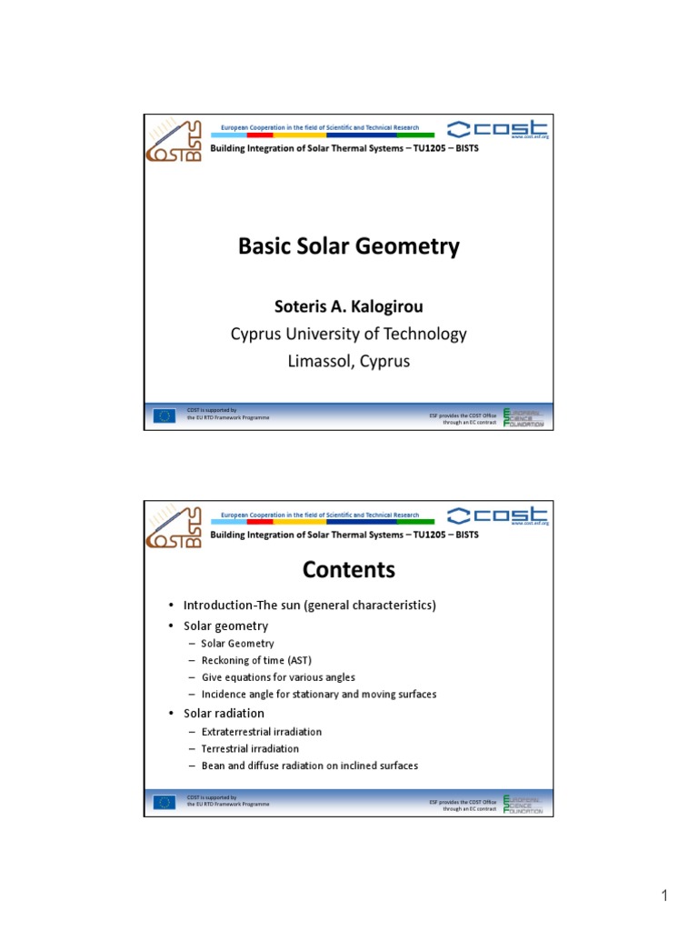 1 1 B Basic Solar Geometry | Download Free PDF | Atmosphere Of Earth ...