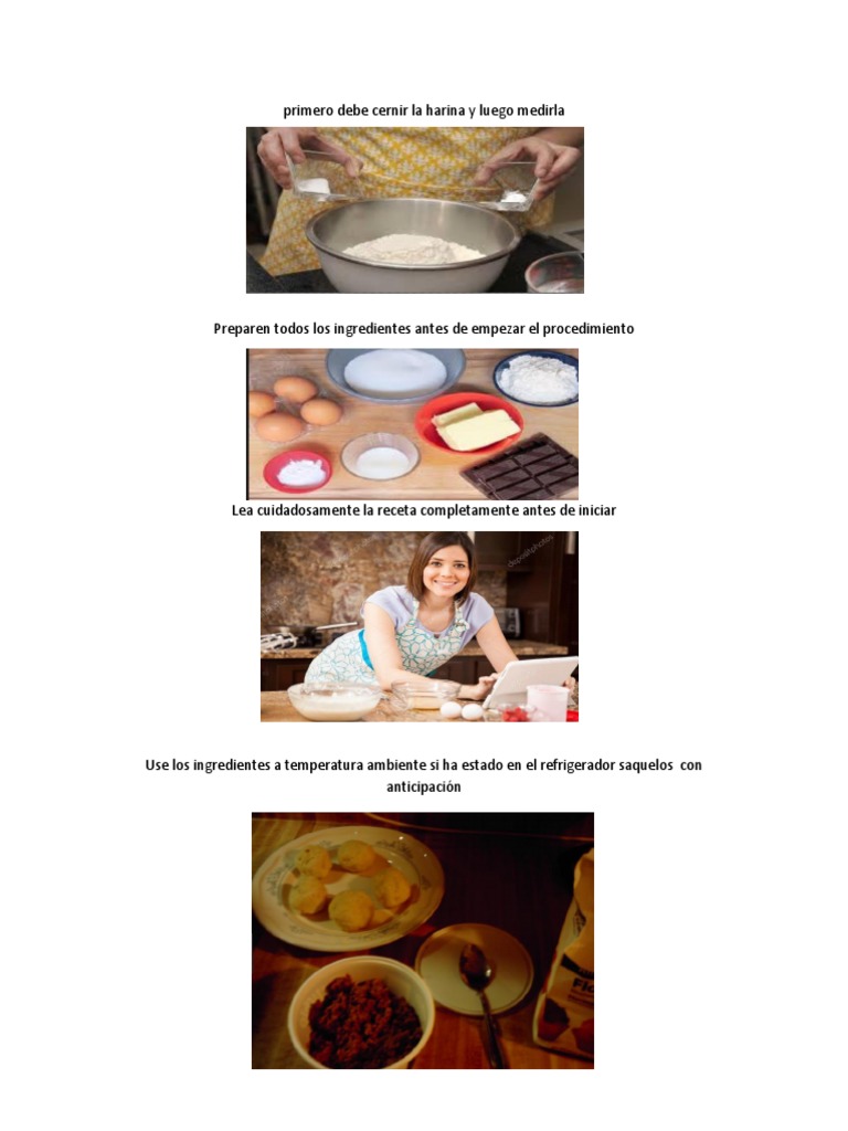 Primero Debe Cernir La Harina y Luego Medirla | Descargar gratis PDF ...