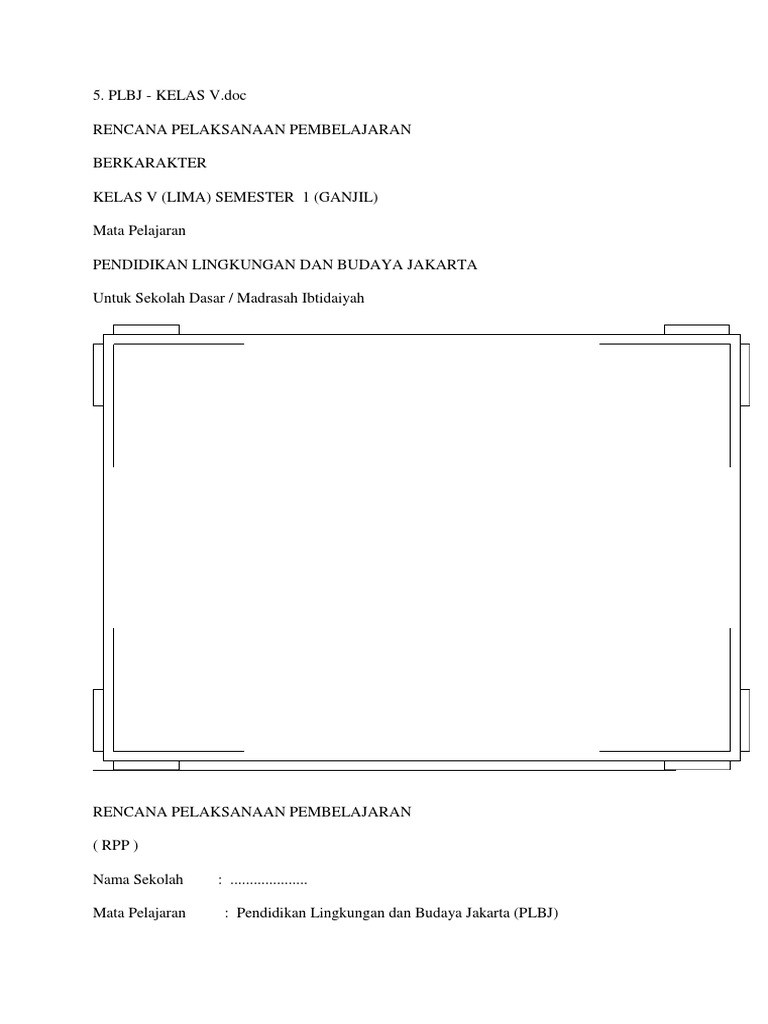 RPP PLBJ 5 | PDF