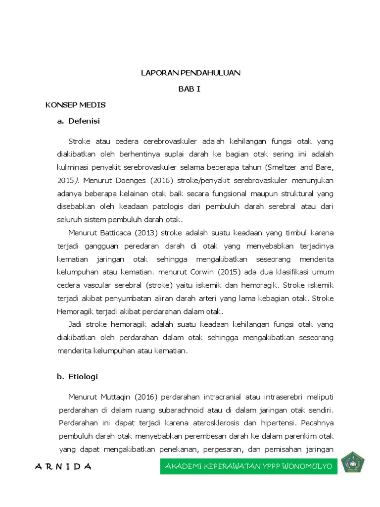 LP Stroke Hemoragic (HS) | PDF