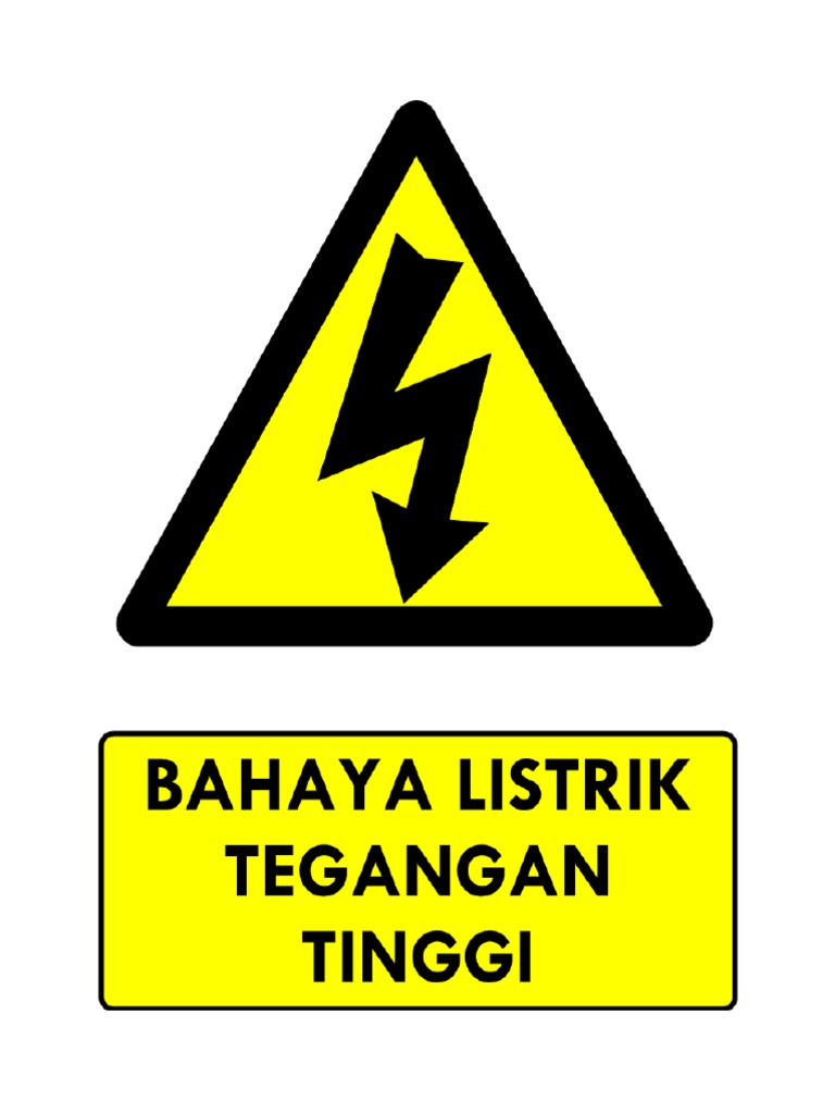 Rambu k3 Listrik | PDF