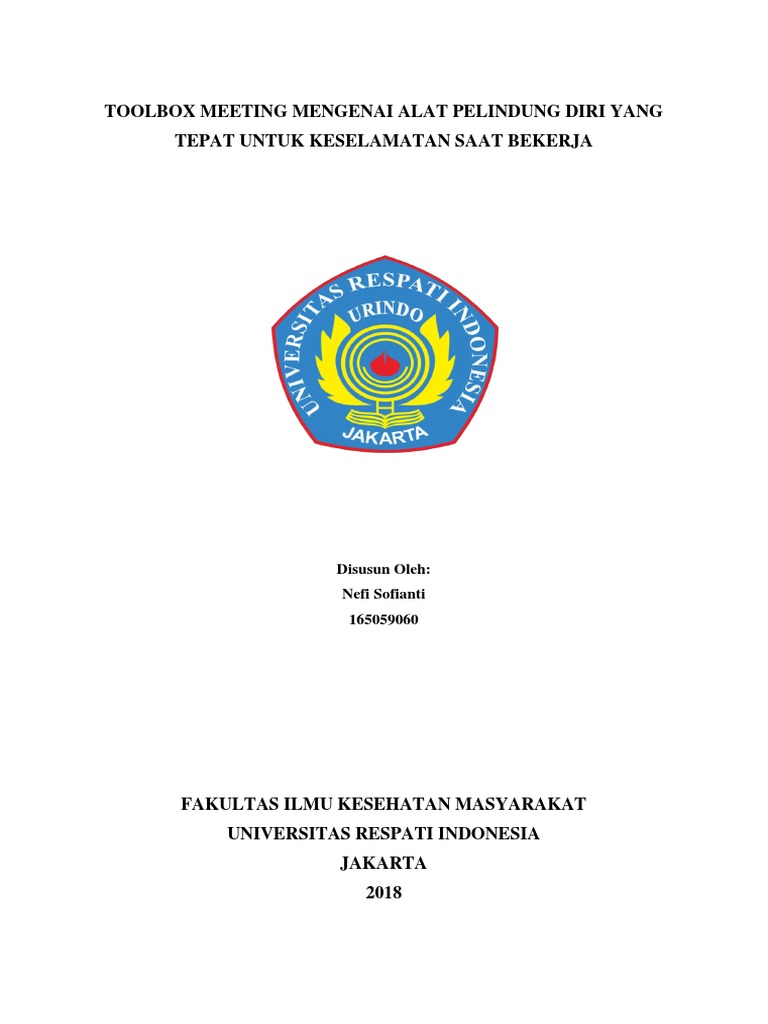 Toolbox Meeting Apd | PDF