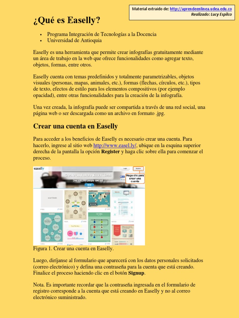 Qué Es Easelly | PDF | Contraseña | Point and Click