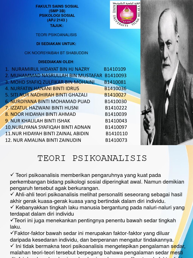 Teori Psikoanalisis Sigmund Freud | PDF | Karier & Perkembangan
