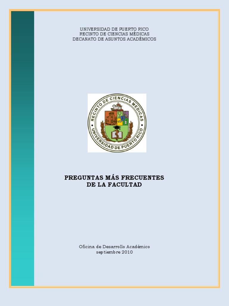 Preguntas Más Frecuentes de La Facultad Del RCM (Actualmente en ...