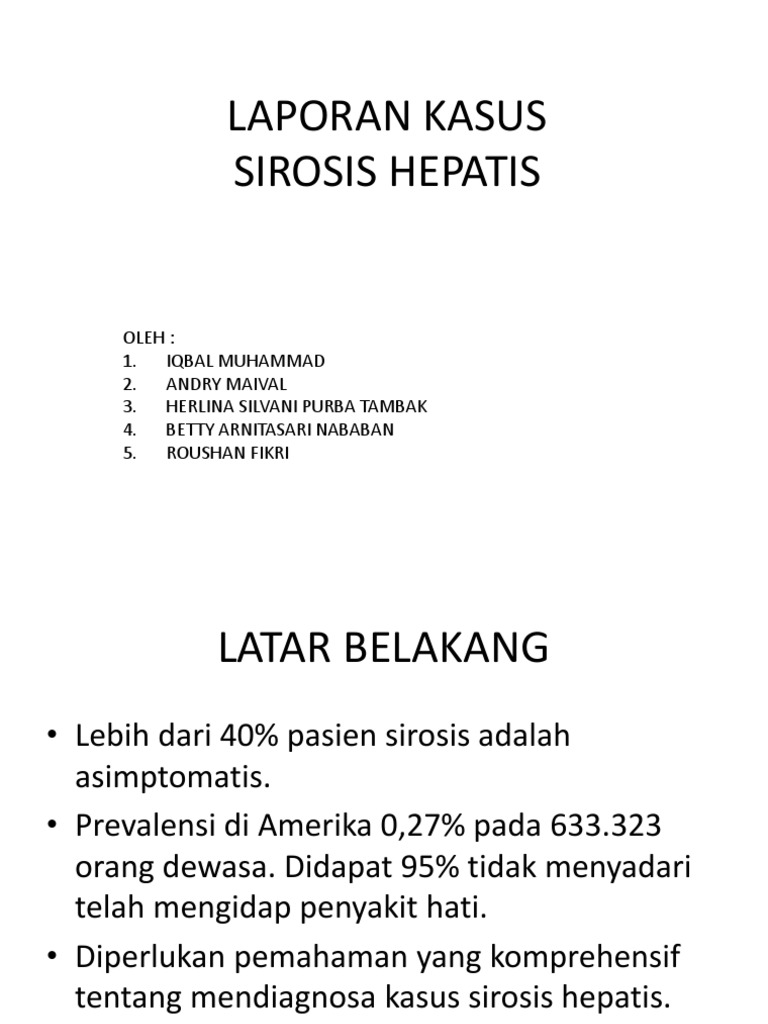 Laporan Kasus Sirosis | PDF