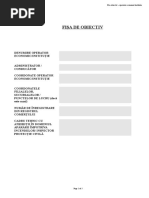 Model Fisa Obiectiv | PDF
