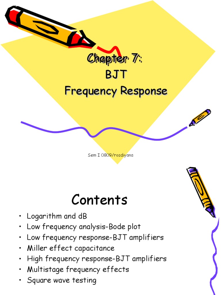 BJT Amplifier Frequency Response Guide | PDF | Decibel | Capacitor