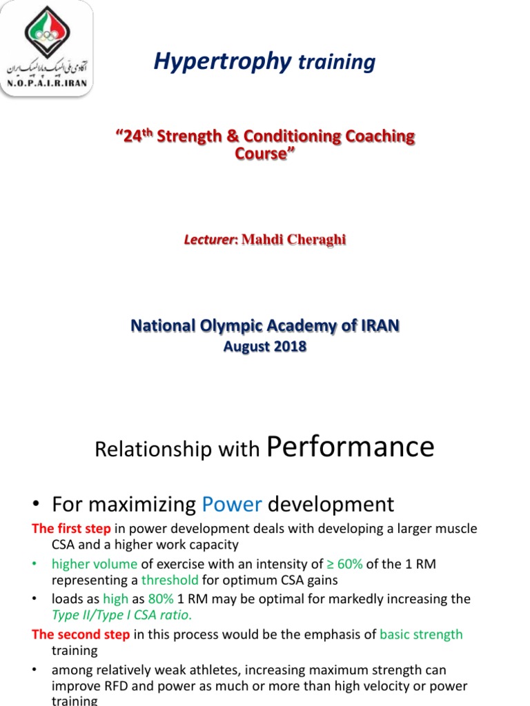 Hypertrophy | PDF | Strength Training | Muscle Hypertrophy