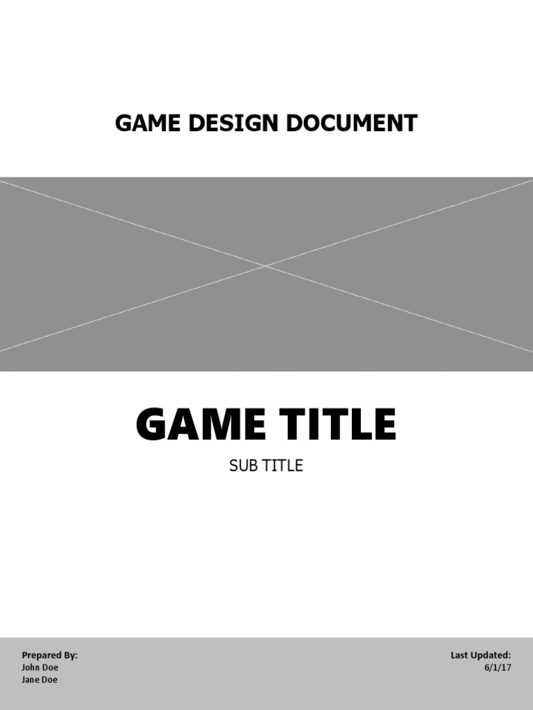 Game Design Document | PDF | User Interface | Genre