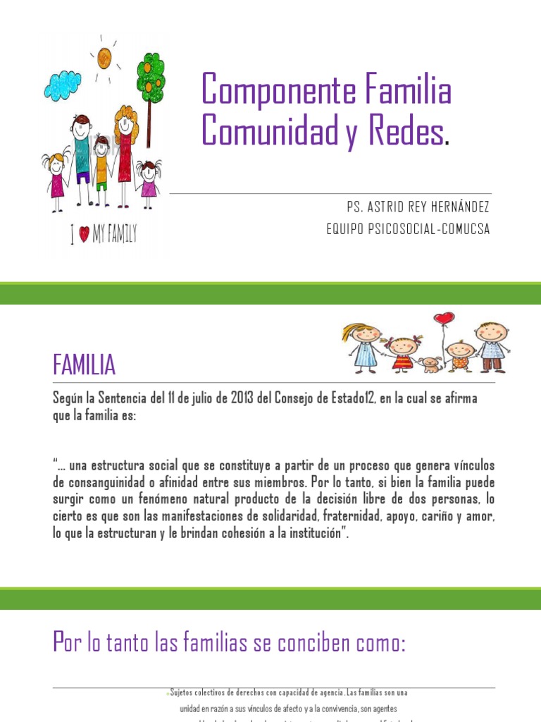 Componente Familia Comunidad y Redes | PDF | Familia