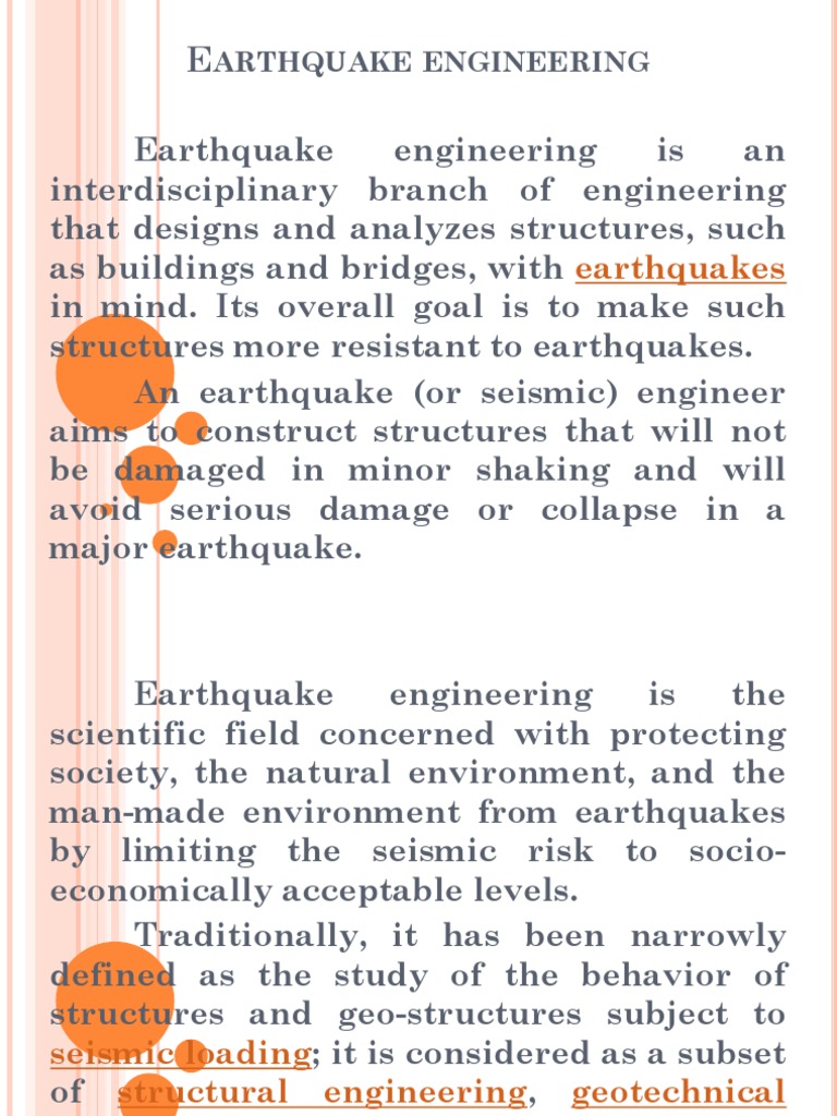 Earthquake Engineering | Download Free PDF | Earthquake Engineering ...