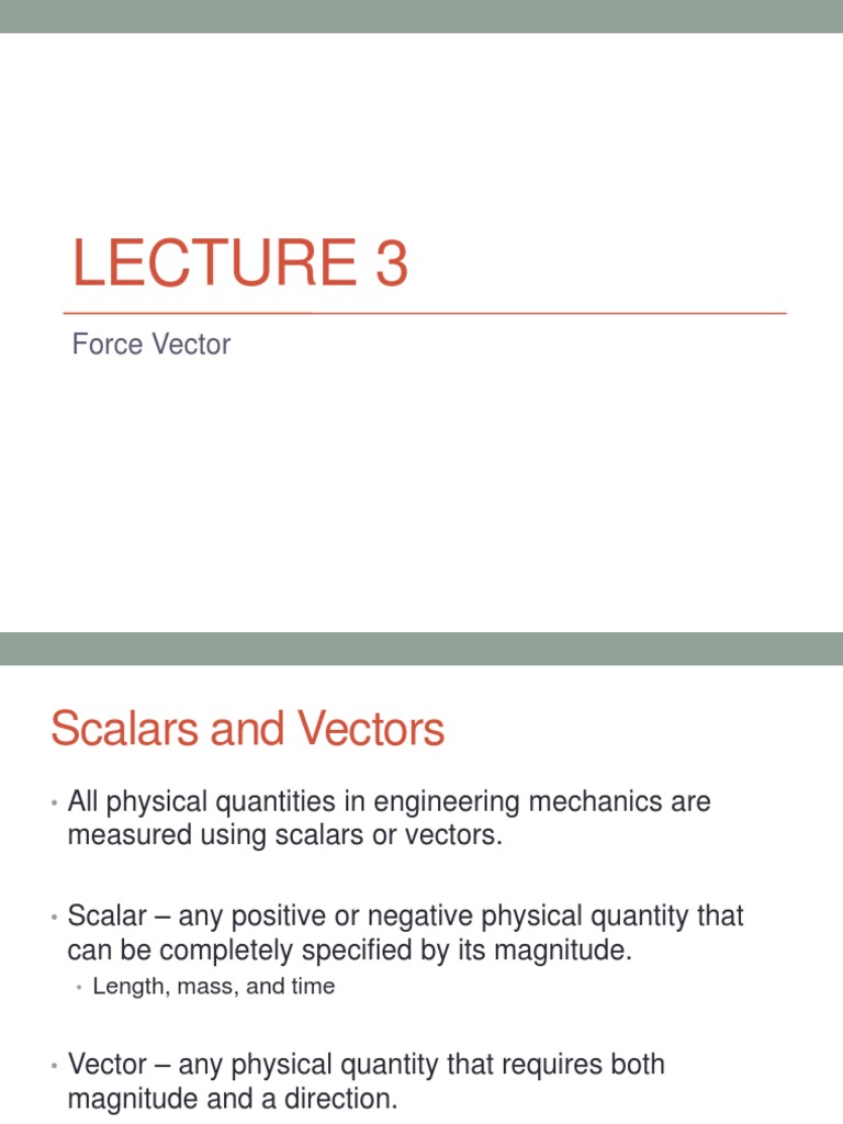 Force Vector | PDF | Euclidean Vector | Force
