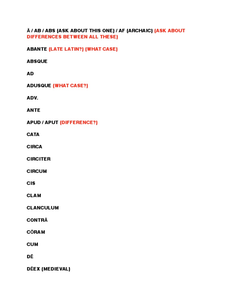 Ab / Abs (Ask About This One) / Af (Archaic) : (Ask About Differences ...