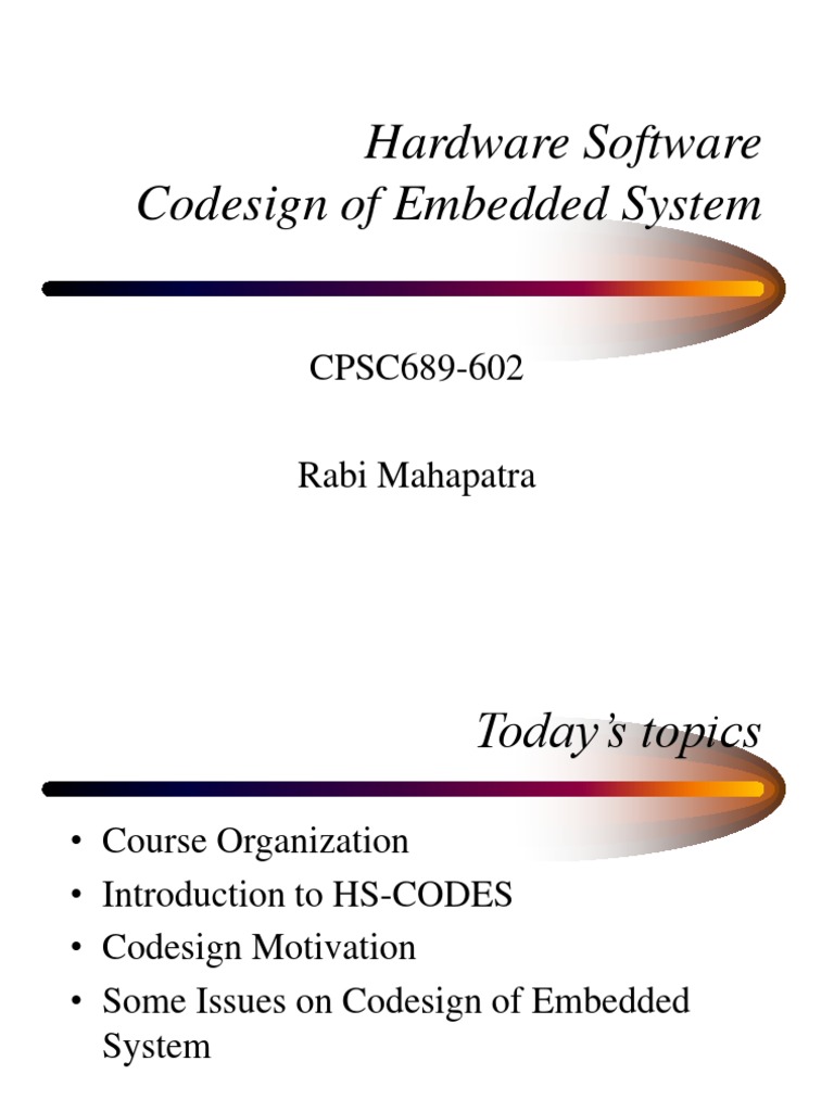 A Practical Introduction To Hardwaresoftware Codesign 1 Pdf Field Programmable Gate Array