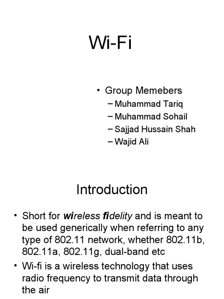 Challenges and Future of WiFi Technology | PDF | Wi Fi | Computer Network
