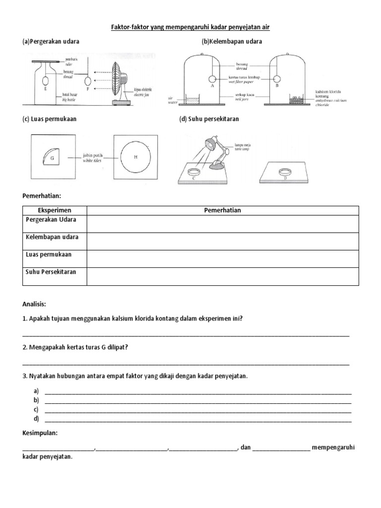 Latihan Faktor Penyejatan Air | PDF