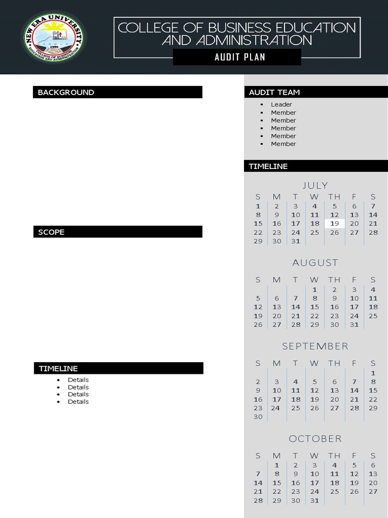 CBA Audit Plan Template | PDF