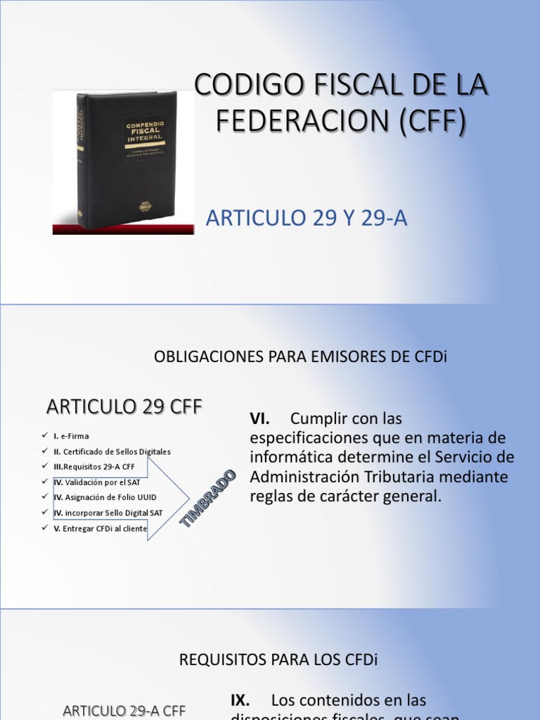 Articulo 29 29a CFF | PDF | Contabilidad | Economias
