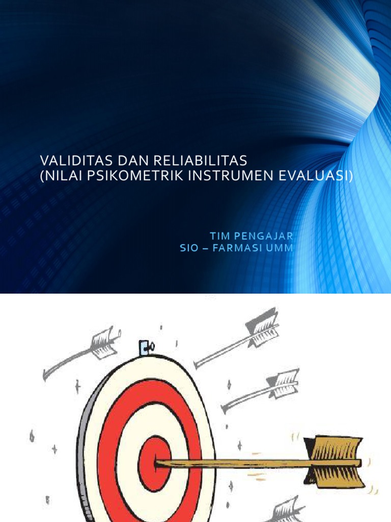 Validitas & Reliabilitas Instrumen Evaluasi | PDF | Karier & Perkembangan | Bisnis