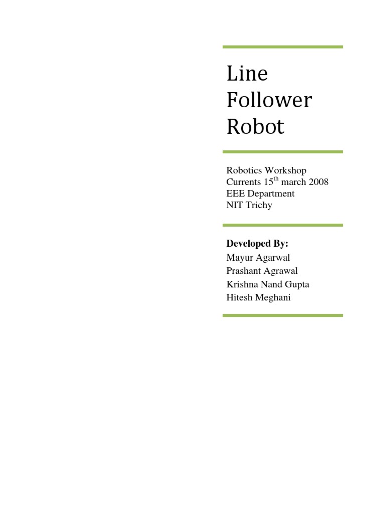 Line Follower Robot | PDF | Electronic Circuits | Printed Circuit Board