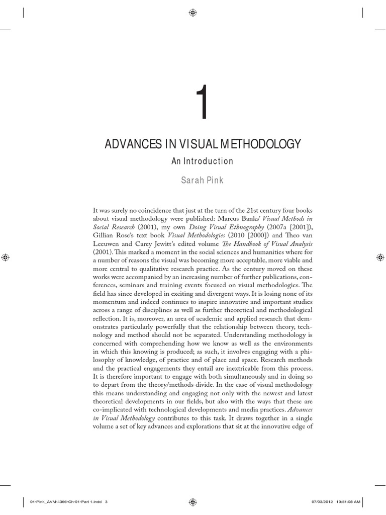 Advances in Visual Methodology Overview | PDF