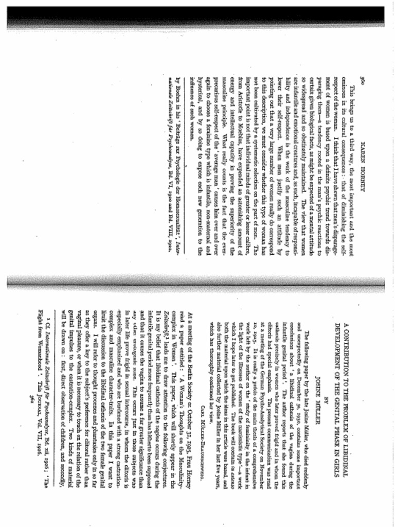 Müller, Josine. A Contribution To The Problem of The Libidinal ...