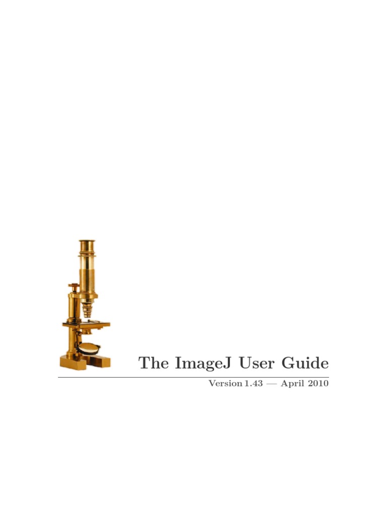 ImageJ User Guide | PDF | Computing | Software