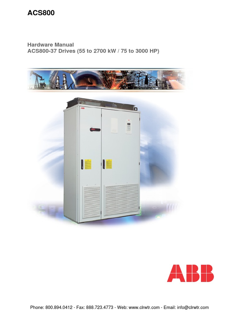 ABB ACS800 37 Manual PDF | PDF | Electromagnetism | Power (Physics)