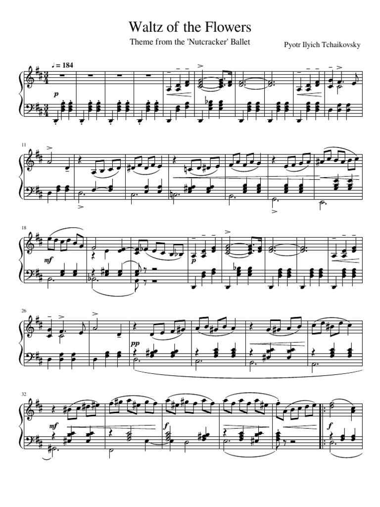 Waltz of The Flowers: Theme From The 'Nutcracker' Ballet | PDF | The ...